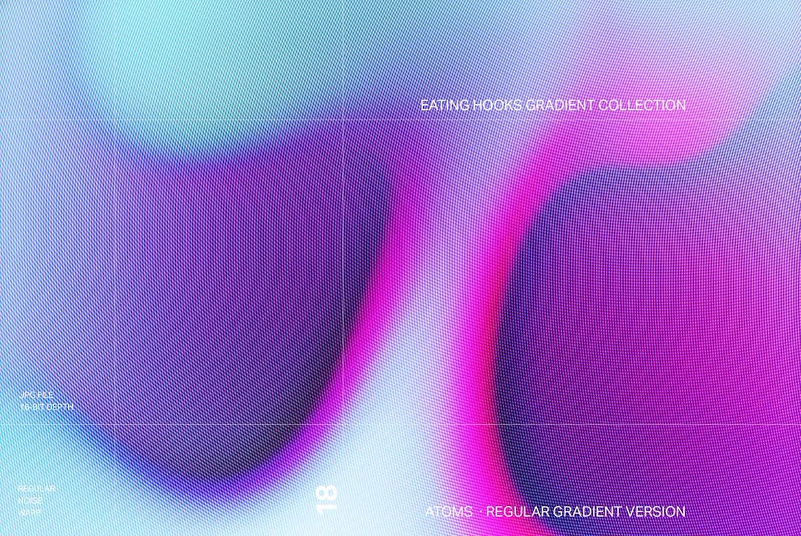 Eating Hooks Gradient Collection | Premium & Free PSD Mockup Store