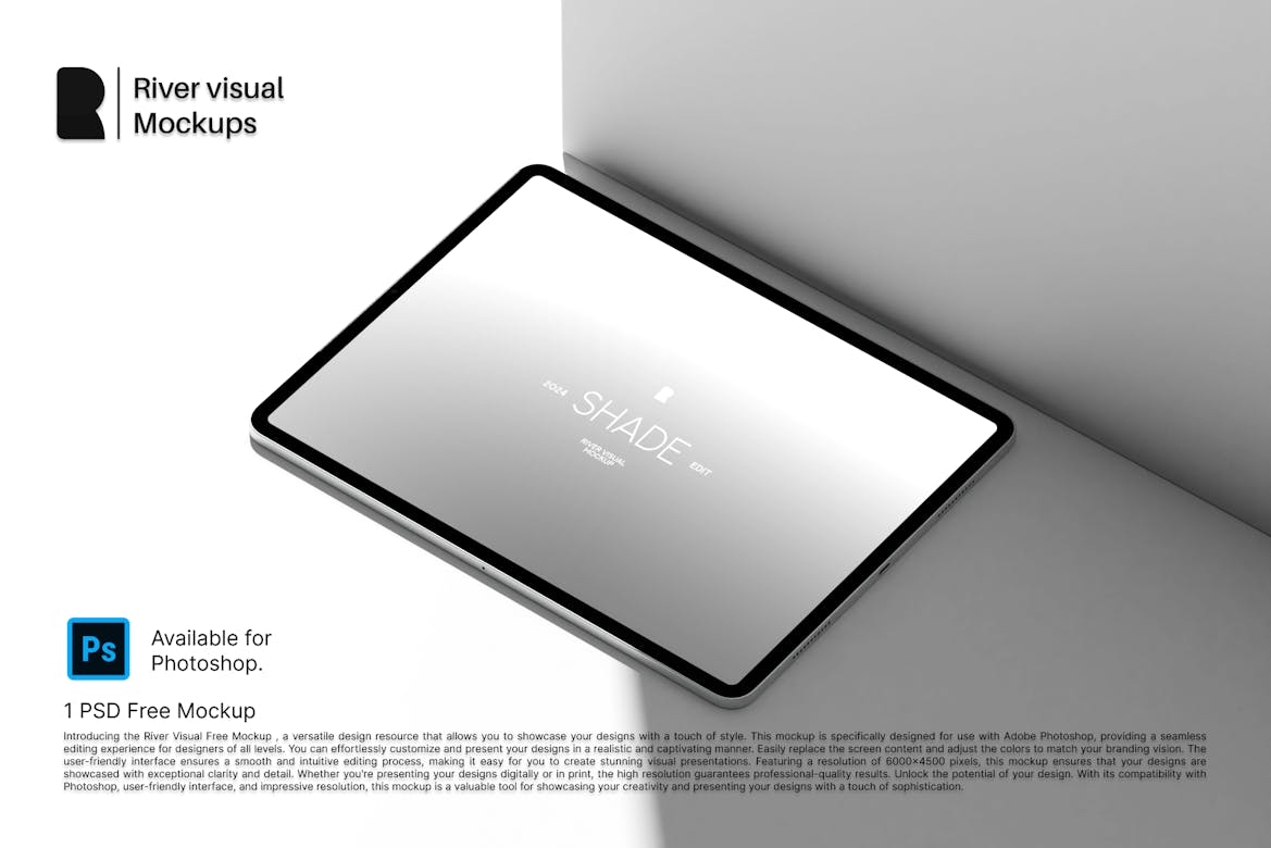 Shade iPad Pro Mockup | Premium & Free PSD Mockup Store