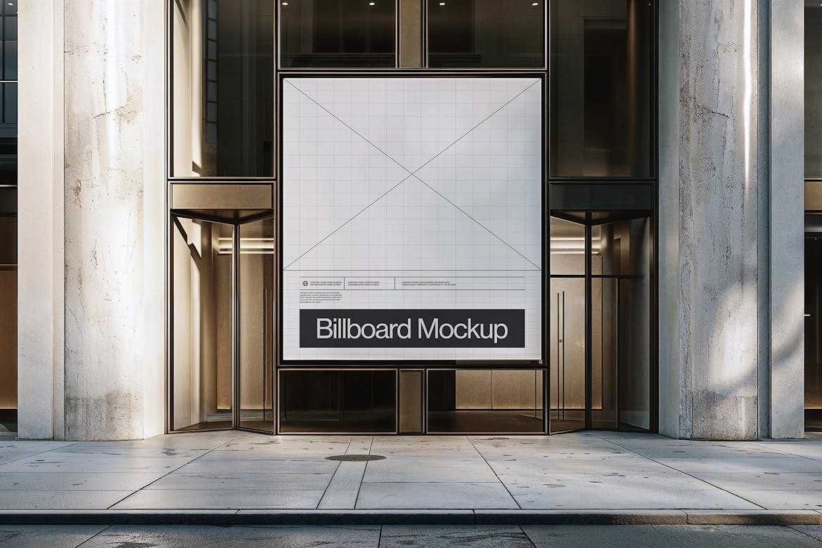 Billboard Advertising Mockup Scene 19 | Premium & Free PSD Mockup Store