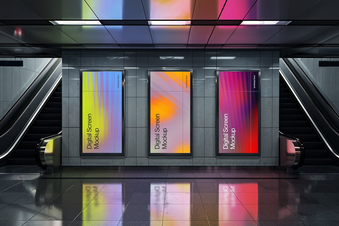 Digital Screen Advertising Mockup Scene 24 | Premium & Free PSD Mockup ...