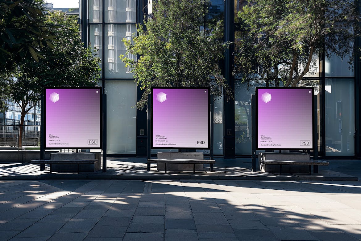 Signboard Advertising Mockup Scene 12 | Premium & Free PSD Mockup Store