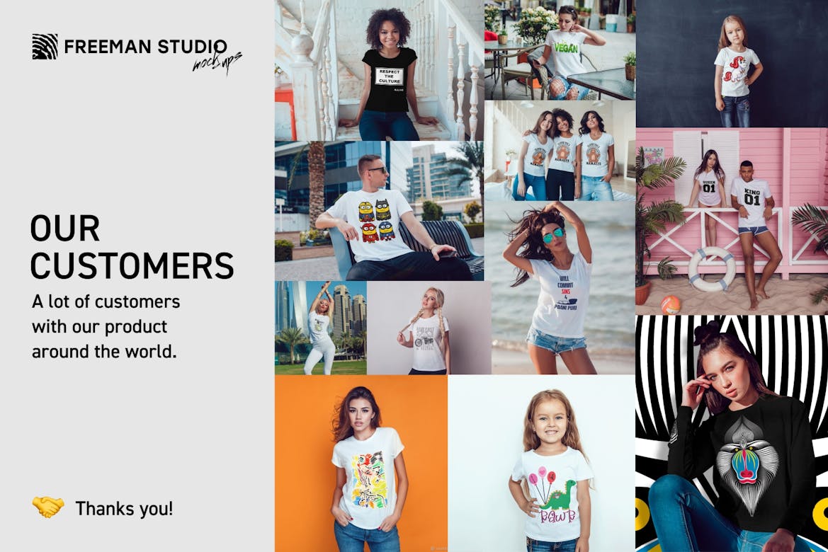 T-Shirt Mock-Up Set | Premium & Free PSD Mockup Store