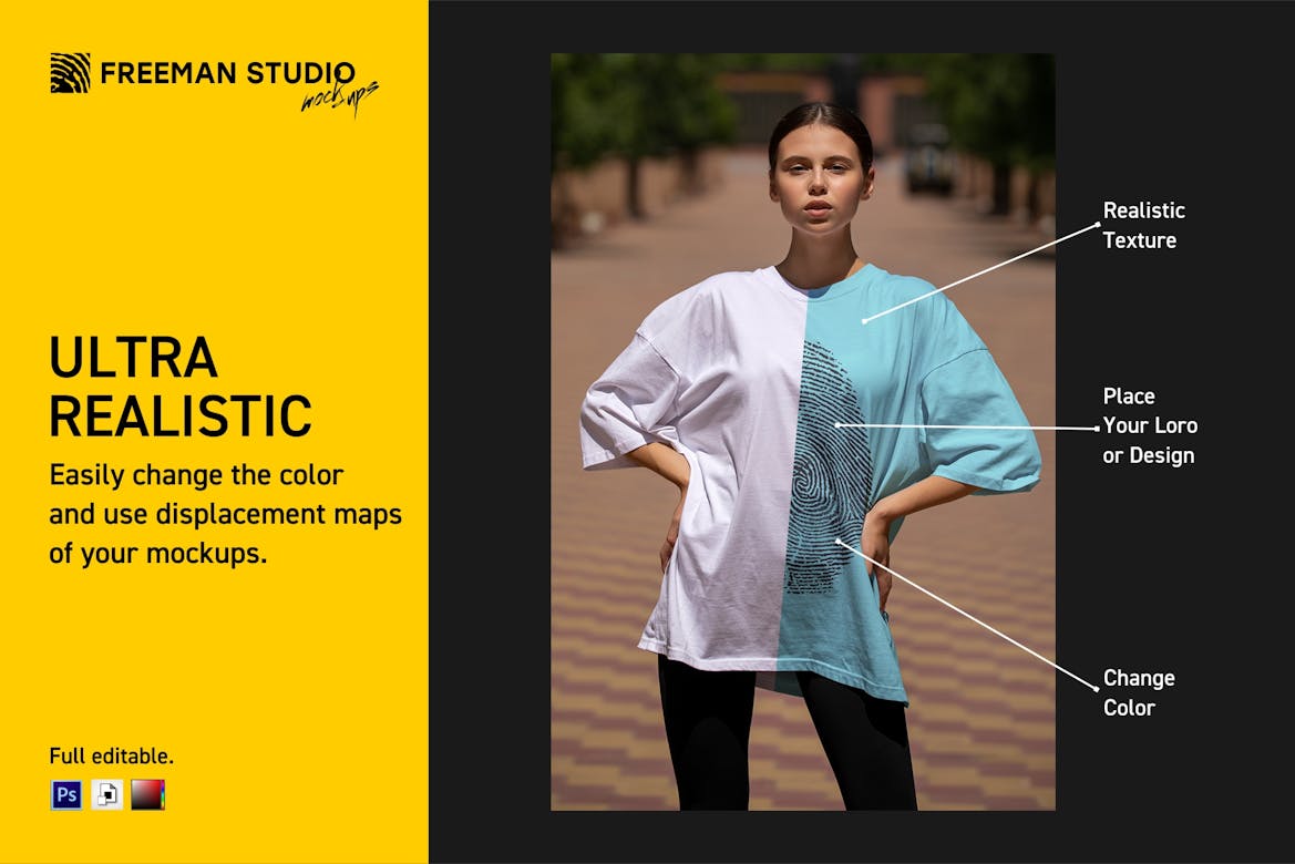 T-Shirt Mock-Up Set | Premium & Free PSD Mockup Store